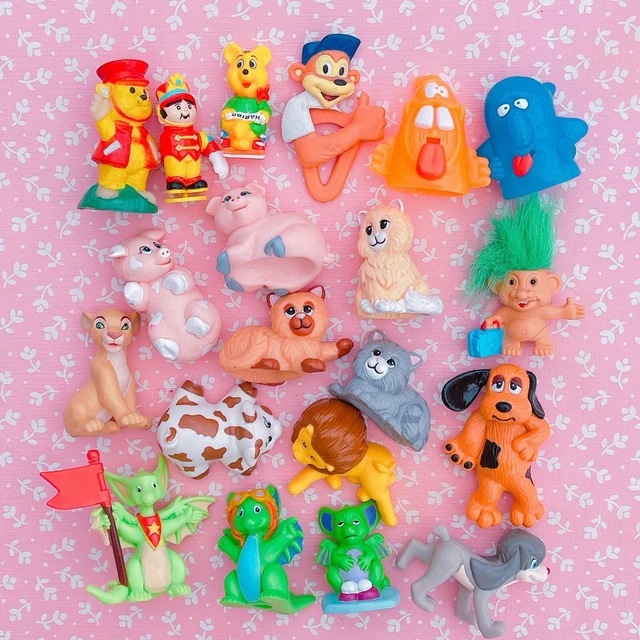 VINTAGE WEETOS CEREAL Toys Pocket Dragon Mini Pound Puppies Figures ...