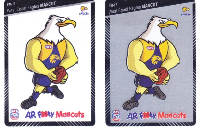 2024 AFL TEAMCOACH AR Footy Mascots West Coast Eagles Pair FM-17 $15.00 ...
