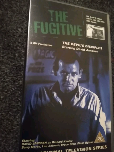 THE FUGITIVE VIDEO VHS.David Janssen.Bruce Dern.Diana Hyland. Devil's Disciples £1.50 - PicClick UK