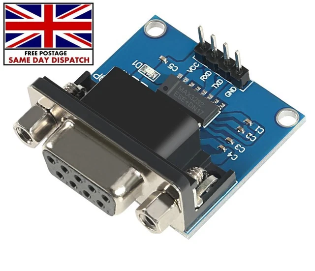 MAX3232 RS232 TO TTL Serial Port Converter Module DB9 Connector MAX232 £5.20 - PicClick UK