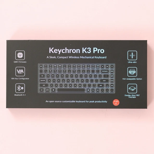KEYCHRON K3 PRO Wireless Mechanical Keyboard (Red Switch) *NEW IN BOX ...