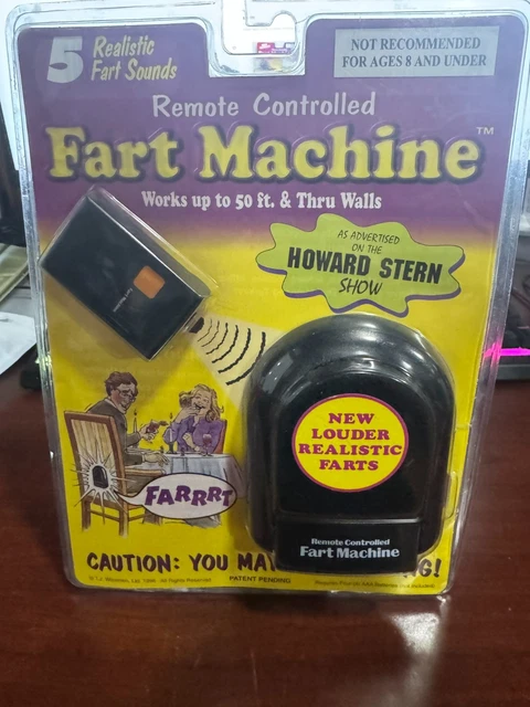 VINTAGE REMOTE CONTROLLED Fart Machine NO. 1 Adv on Howard Stern 1998 ...