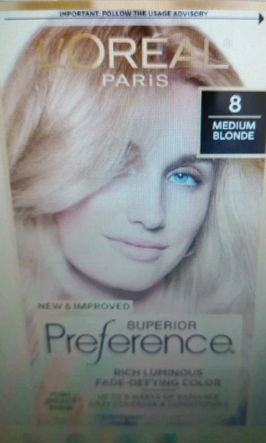 L'OREAL PARIS SUPERIOR Preference Fade-Defying + Shine Permanent Hair ...