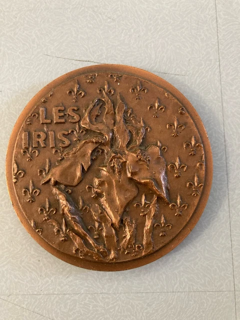 TRÈS BELLE MÉDAILLE Bronze Iris Art Daniel David Monnaie De Paris 1980 ...