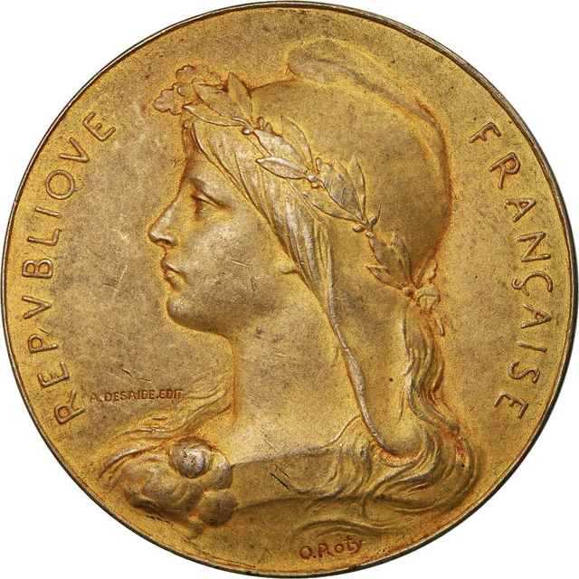 FRANCE, MÉDAILLE, FRENCH Third Republic, Vermeil, Roty, TTB+ EUR 84,65 ...