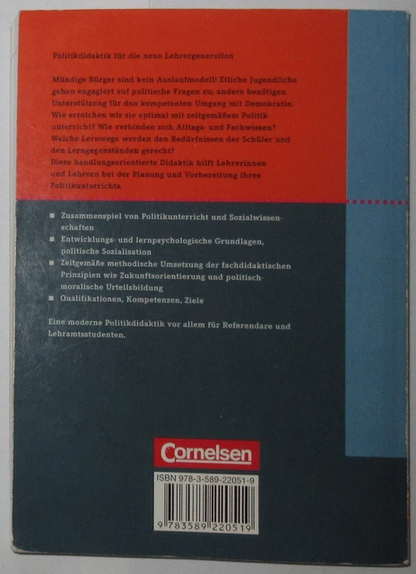 POLITIK DIDAKTIK SIBYLLE Reinhardt Scriptor Cornelsen Schule Buch ...