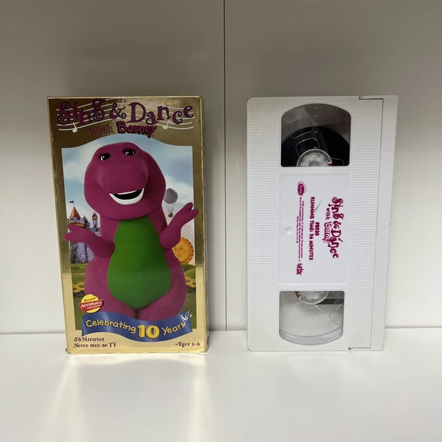 SING AND DANCE With Barney VHS Good Condition VHS Slip Lyrick Studios ...