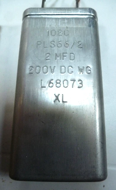 GPO STROWGER 8 CAPACITORS 2 uF 250 VOLT DC WORKING ITEM No 102C £6.95 ...