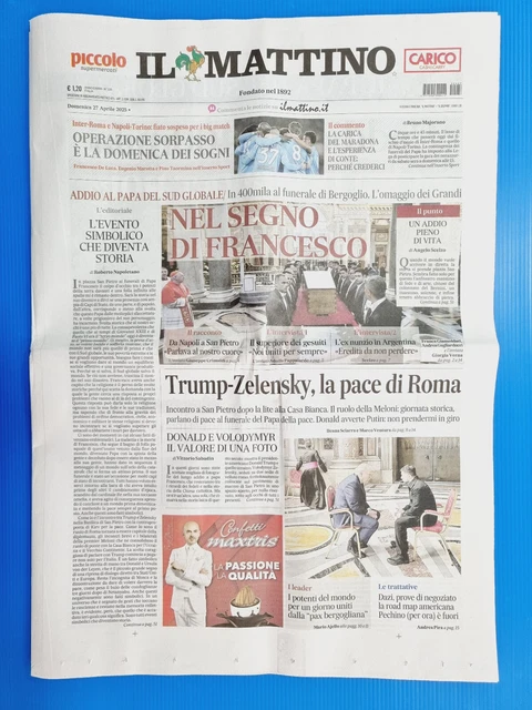 LE MATIN 27 Avril 2025 Funérailles Pape Francesco Bergoglio Trump ...