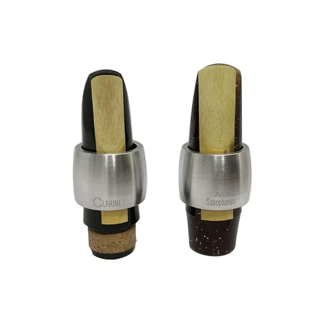 LIGATURE DE SAXOPHONE argentée pour embout buccal améliore le son et atteint l EUR 12,24 ...