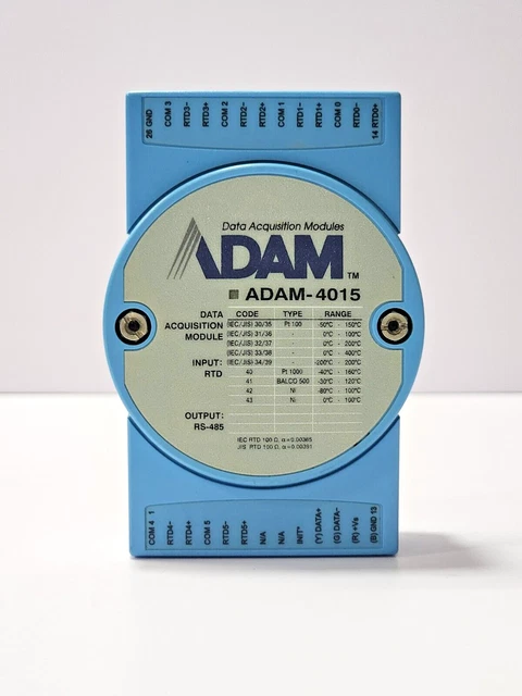 ADVANTECH ADAM-4015 DATA Acquisition Modules 6Rtd Modbus Rs-485 Remote I/O $210.65 - PicClick AU