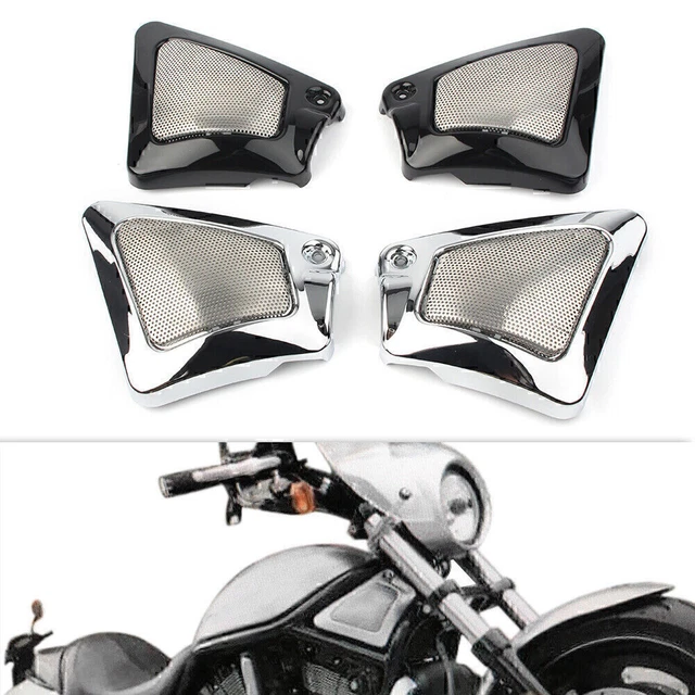 2PCS CHROME INTAKE Airbox Frame Neck Side Cover For Harley V-Rod ...