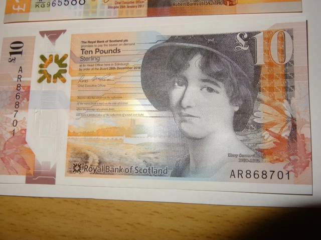 THE ROYAL BANK Of Scotland Polymer £10 Note - Uncirculated, £22.50 ...