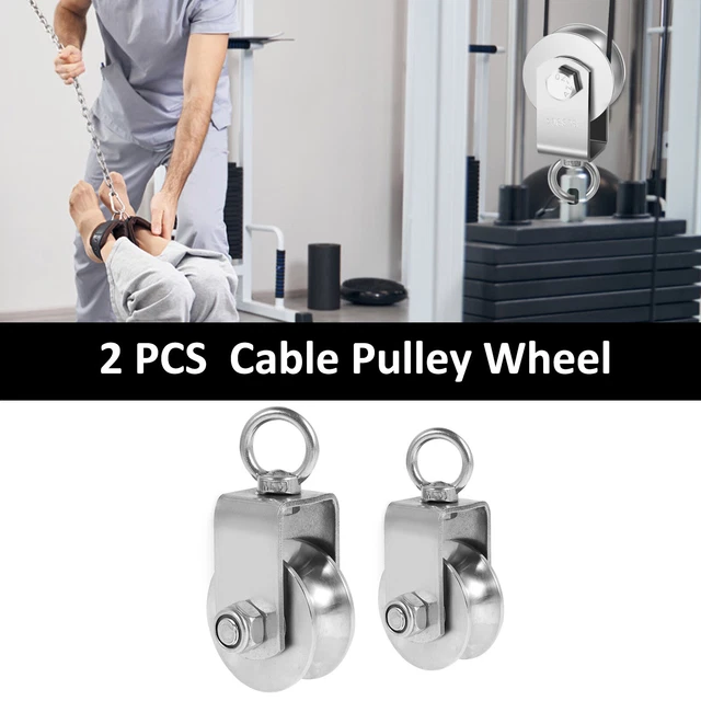 CABLE PULLEY WHEEL 304 Stainless Steel Single Pulley Block with Duplex ...