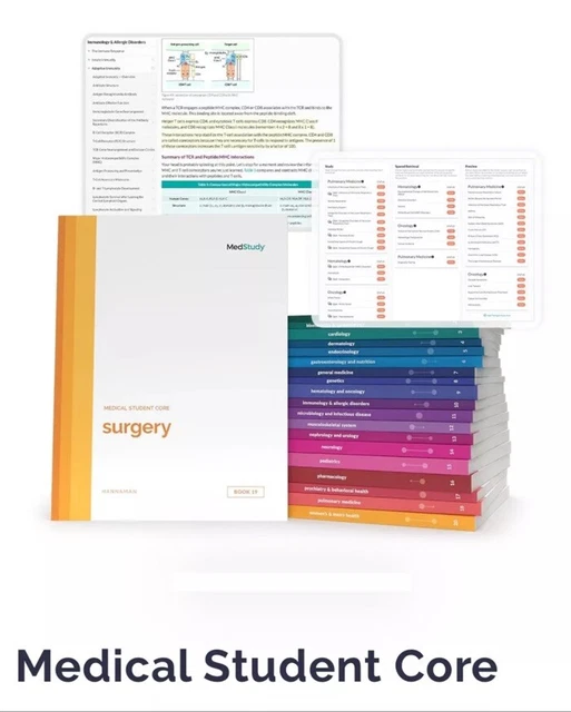 USMLE STEP PREP (Set of 20 MedStudy Medical Student Core Textbooks) NEW ...