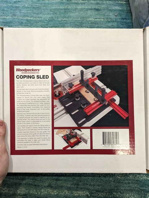 WOODPECKERS PRECISION WOODWORKING Tools Router Table Coping Sled 15 ...