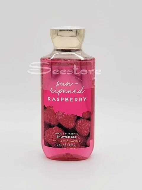 BATH & BODY Works Sun Ripened Raspberry Shower Gel Body Wash 10 fl oz ...