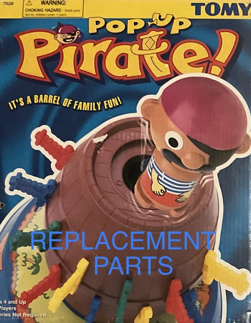 BOARD GAME PARTS: POP UP PIRATE! Tomy, 2002, replacement pieces $9.00 ...