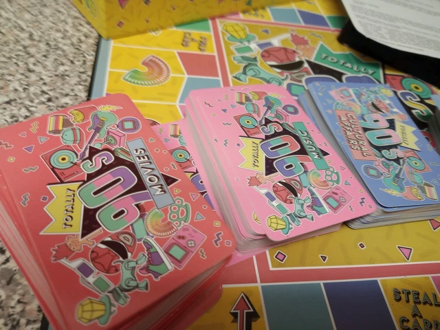 TOTALLY 90'S BOARD Game Adult Quiz Card Trivia Family Fun Play Set £14. ...