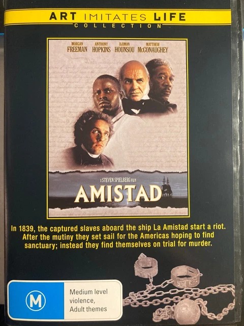 AMISTAD DVD 1998 Paramount Morgan Freeman, Matthew McConaughey, Anthony ...