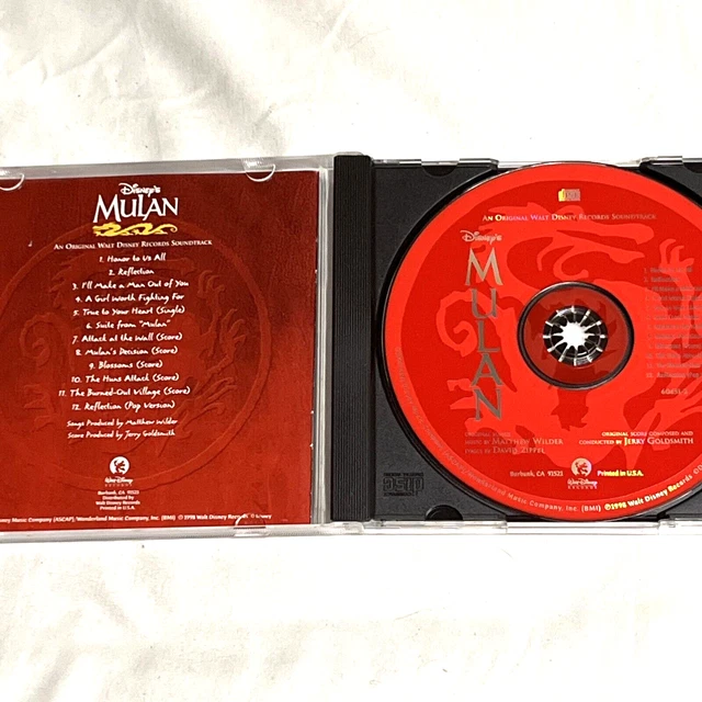 DISNEY MULAN CD Original Motion Picture Soundtrack Animated Vintage ...