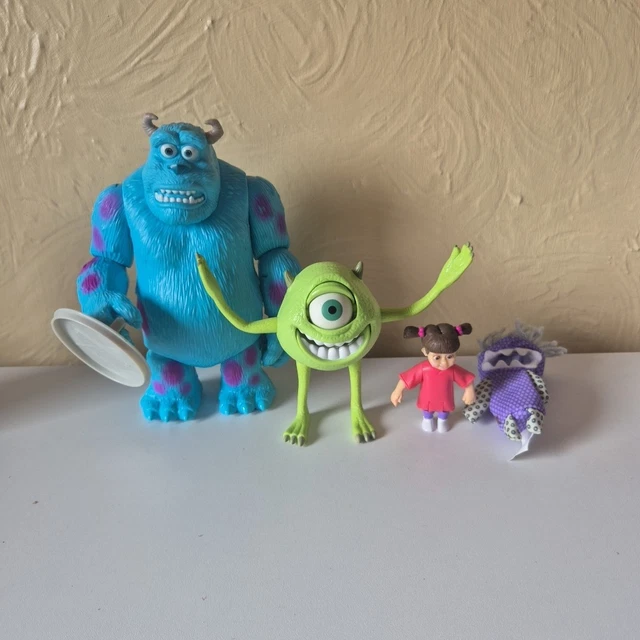DISNEY PIXAR MONSTERS Inc Mike Sulley & Boo In Costume Figures Bundle £ ...