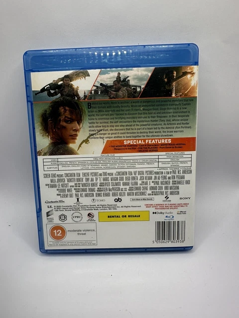 MONSTER HUNTER (BLU-RAY) Meagan Good Jin Au-Yeung Hirona Yamazaki Aaron ...