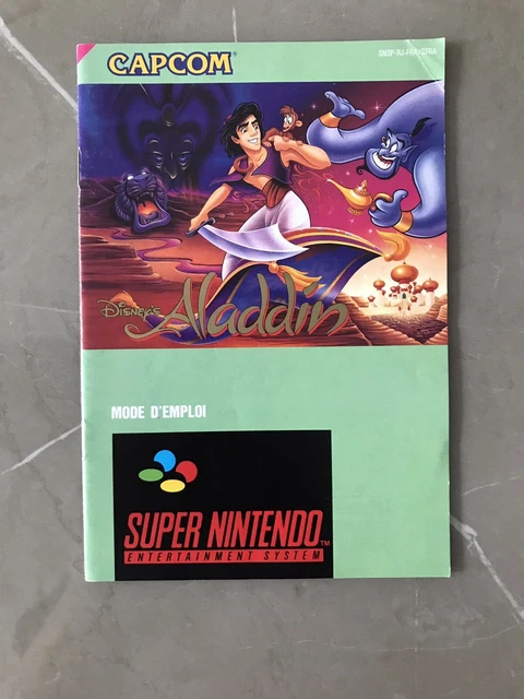 NOTICE SNES SUPER Nintendo ALADDIN TBE Capcom EUR 5,00 - PicClick FR