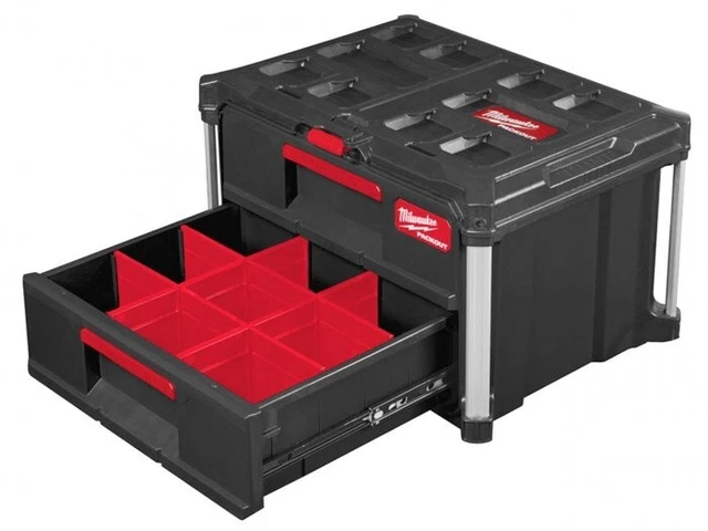 MILWAUKEE PACKOUT 2 Drawer Tool Box - Black (4932472129) EUR 159,46 ...