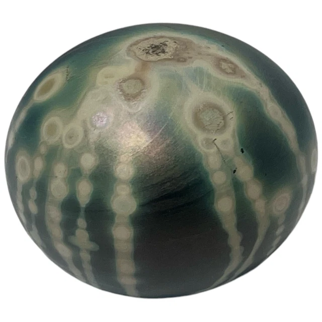 VINTAGE STUDIO ART Glass Paperweight Iridescent Signed Craig Zweifel ...