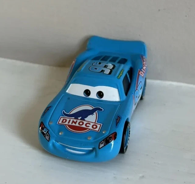 DISNEY PIXAR CARS Lightning Mcqueen Dinoco Blue #95 Diecast Model Car 1 ...