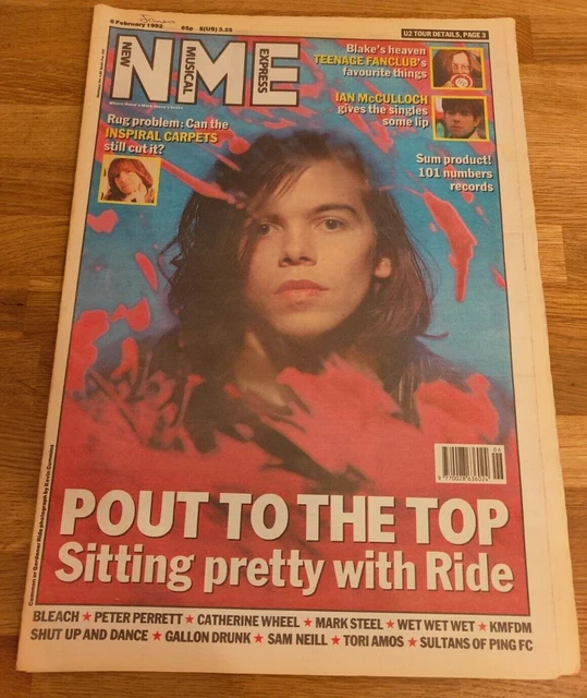 MAGAZINE - NME New Musical Express 8 February 1992 Ride Inspiral ...