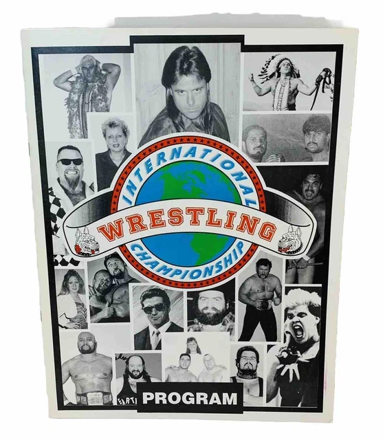 VINTAGE 1993 PRO Wrestling Program Book Vancouver BC Indy ICW WWE WWF ...