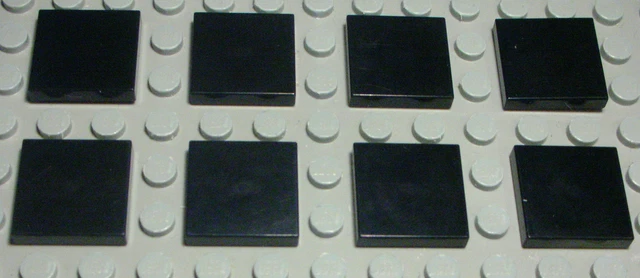 LEGO TILE - Tile 2x2 Black 8 Piece (587) £1.21 - PicClick UK