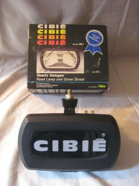 VINTAGE CIBIE SERIES 95I Quartz Halogen Road Lamp and Stone Shield $90. ...