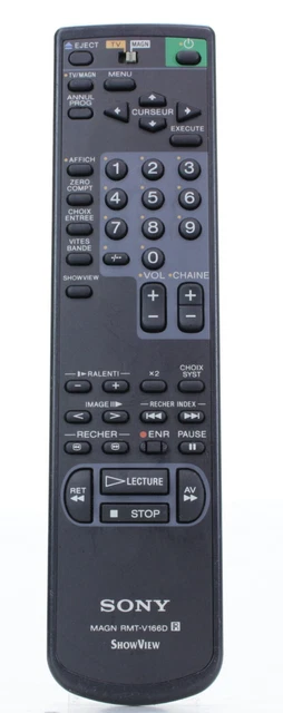 SONY RMT-V166D VHS VCR Remote (Ref#N-601) £30.83 - PicClick UK