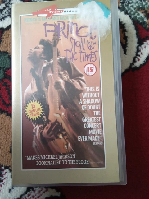 PRINCE SIGN O The Times VHS Video Tape Rare Collectable £4.90 - PicClick UK