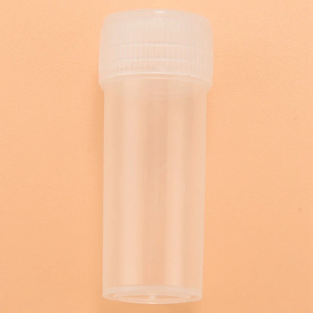 200X PLASTIC SAMPLE Bottle 5Ml Test Tube Lab Small Vial Storage ...
