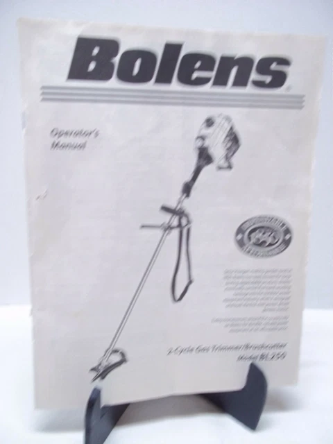BOLENS 2 CYCLE Gas Trimmer Brushcutter Operator's Manual Model BL250 ...