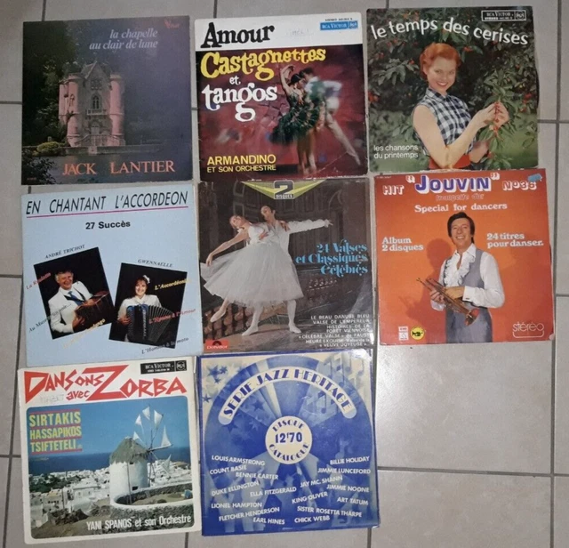 LOT DE 8 vinyles 33 Tours Années 70 EUR 4,00 - PicClick FR
