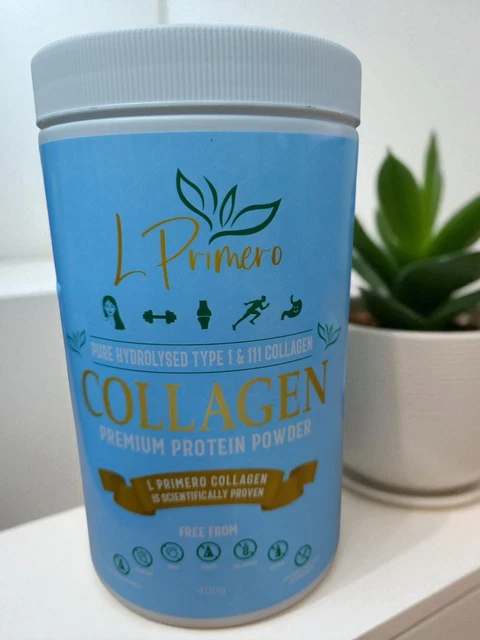 COLLAGEN PREMIUM PROTEIN Powder L Primero Pure Hydrolysed Health ...