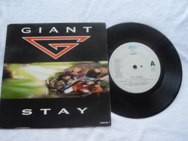 DISQUE VINYLE GIANT STAY EPIC RECORDS UK 7" en POCHETTE PHOTO EUR 4,69 ...