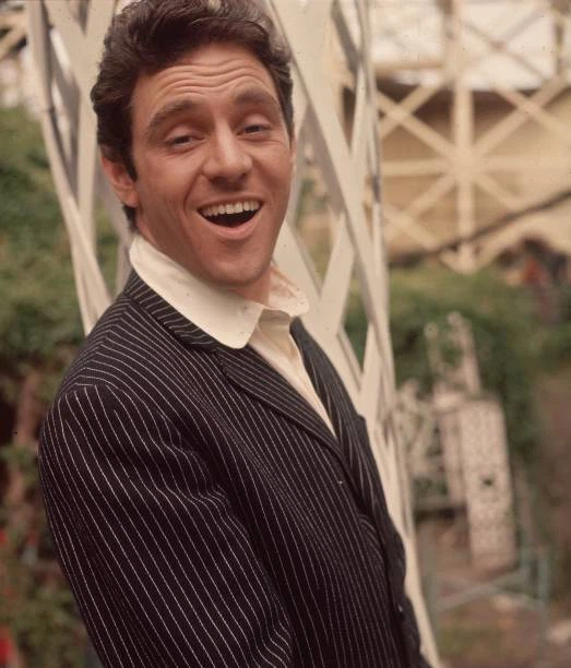 BRITISH ACTOR AND singer Anthony Newley wearing a bold pinstrip - 1965 ...