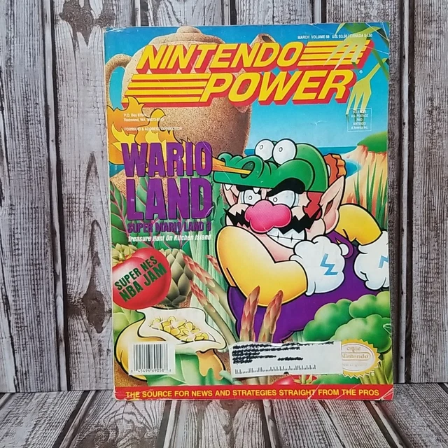 NINTENDO POWER MAGAZINE Volume 58 March 1994 Wario Land Cover w/ Power ...