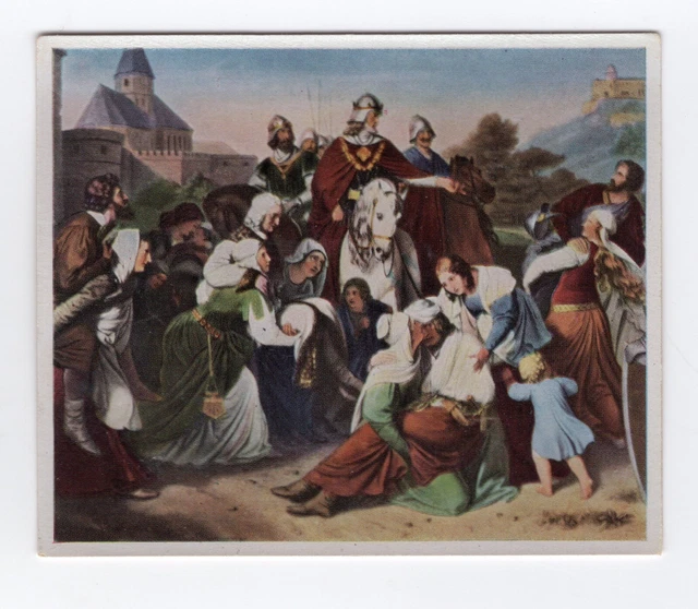 GERMAN HISTORY TRADE Card. #12 The women of Weinsberg 1140 $6.99 ...