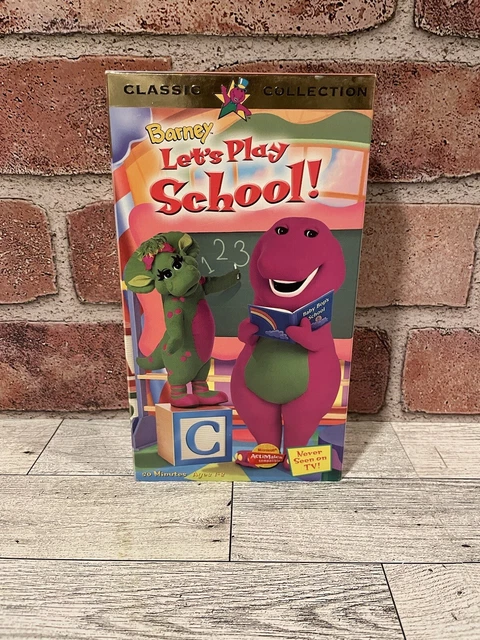 BARNEY LET'S PLAY School VHS Tape Classic Collection £9.23 - PicClick UK