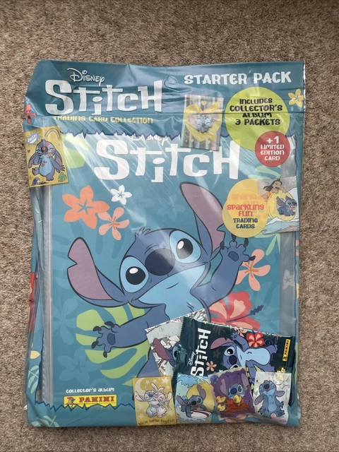 PANINI DISNEY STITCH Collection Starter Pack: Album +3 Packets +1 ...