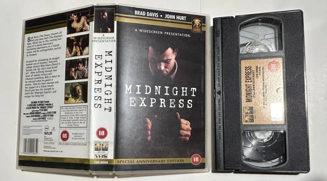 MIDNIGHT EXPRESS {VHS} Brad Davis, John Hurt, Oliver Stone, Alan Parker ...
