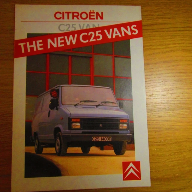 CITROEN C25 C25E 1000 1400 Petrol 1500 Diesel Van UK Market Sales ...