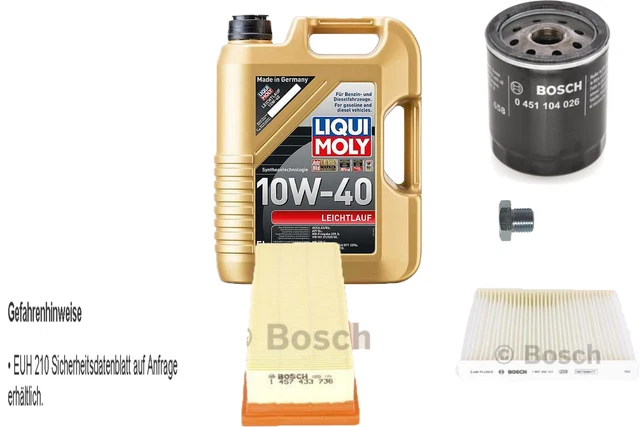 BOSCH INSPECTION SET 5L Liqui Moly Bon Fonctionnement 10W-40 pour MG EUR 89,18 - PicClick FR